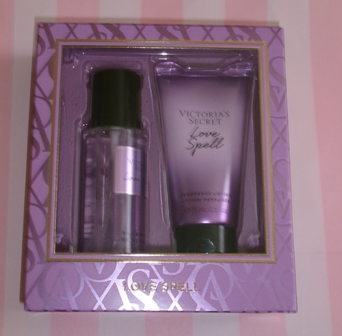 Victoria's Secret LOVE SPELL Fragrance Lotion & Body Mist Mini 2 pc ...