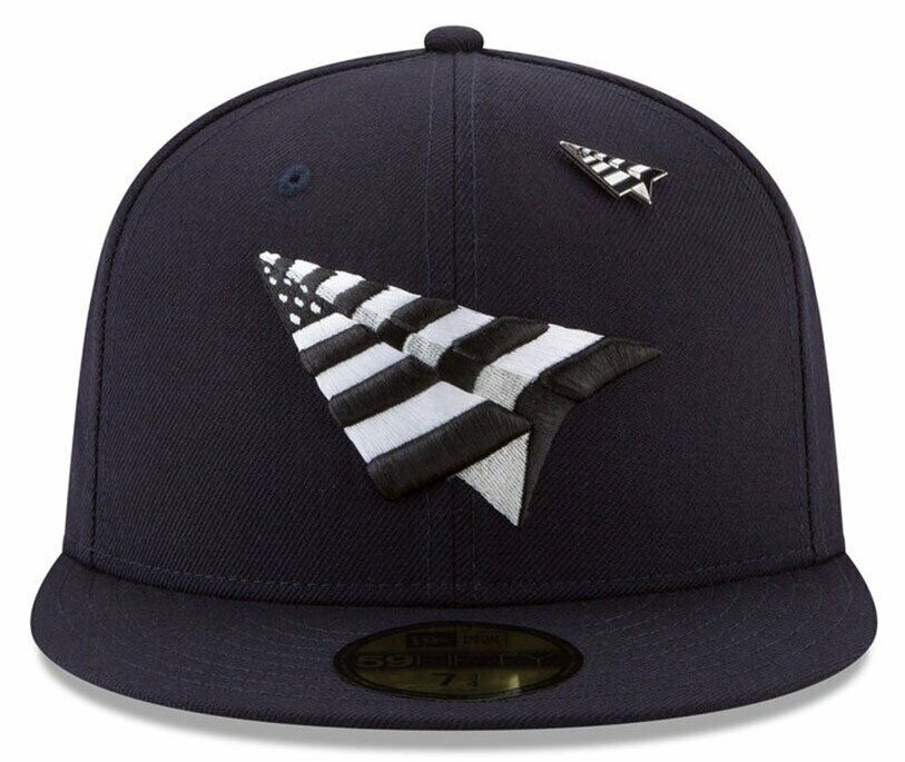 PAPER PLANES ROC NATION NAVY BOY CROWN FITTED 2020 BRAND NEW WITHTAGS ...