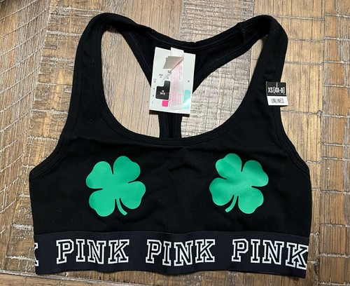 Pink Victoria’s Secret 4 Leaf Clover Sports Bra Extra Small | eBay