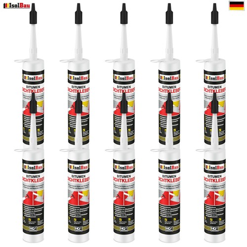 Bitumenkleber 10 x 310 ml Dichtstoff Dachdicht Bitumen Dichtmasse ...
