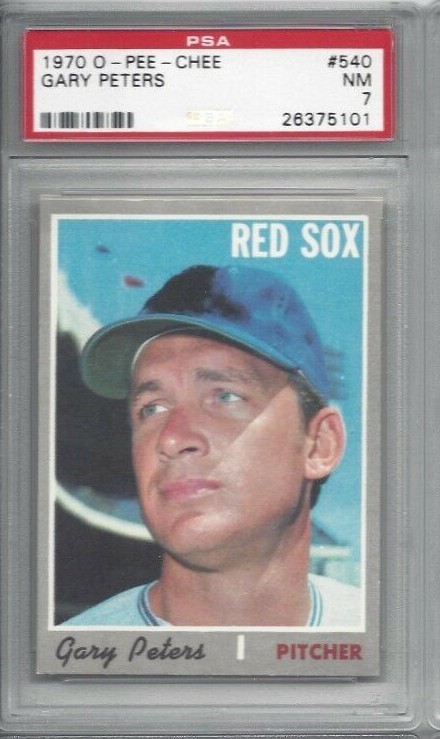 1970 OPC baseball card #540 Gary Peters, Boston Red Sox graded PSA 7 | eBay