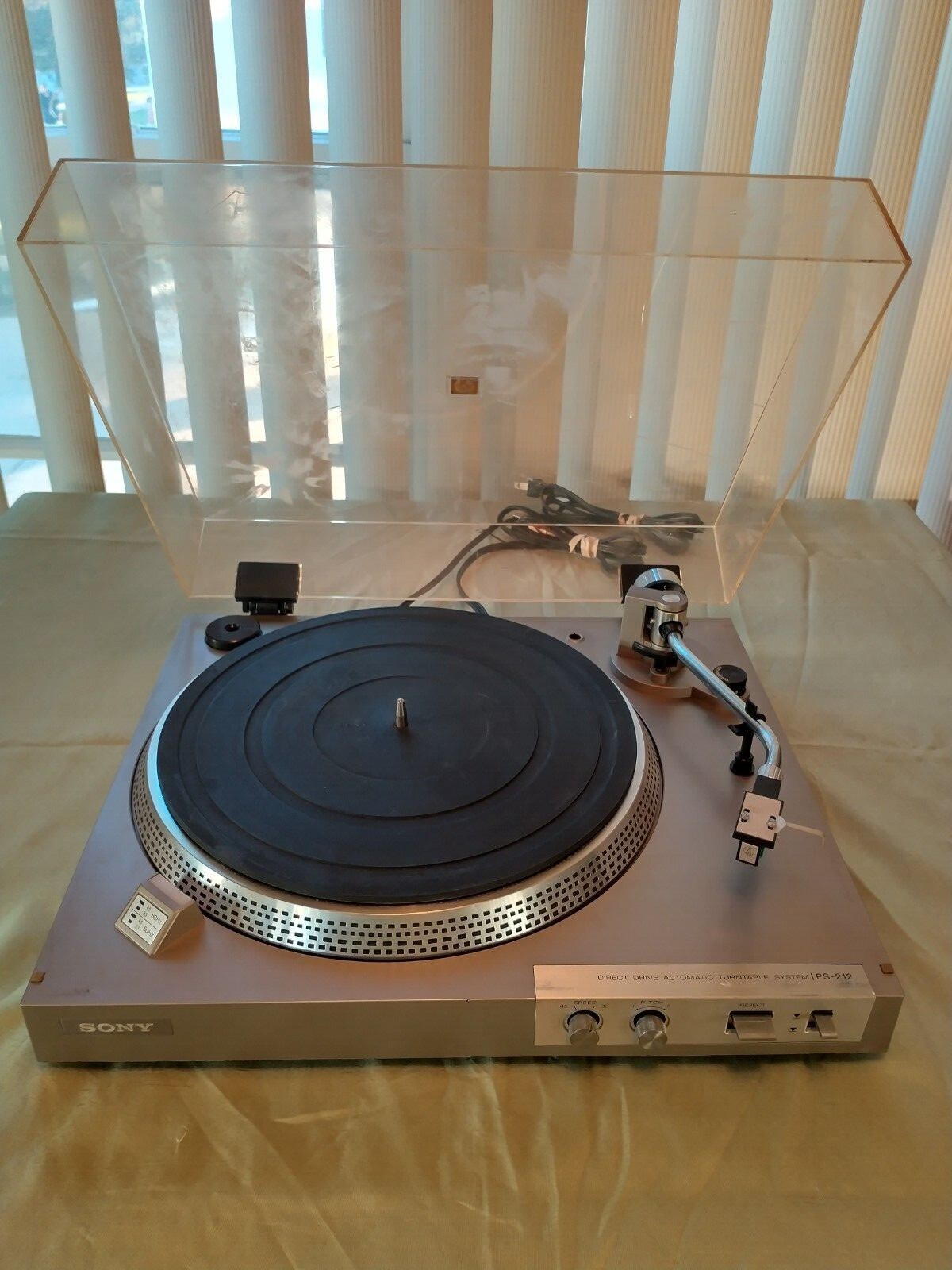 Sony PS-212 Turntable WORKING Direct Drive Semi Auto Vintage AT CART VINTAGE | Japan | PS-212