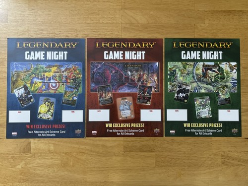 Marvel Legendary Deck Building Game OP Kit #1 #2 & #3 Promo Documents ...