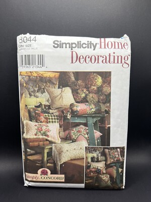 Simplicity 8044 Throw Pillows in 12 Styles Uncut Pattern | eBay