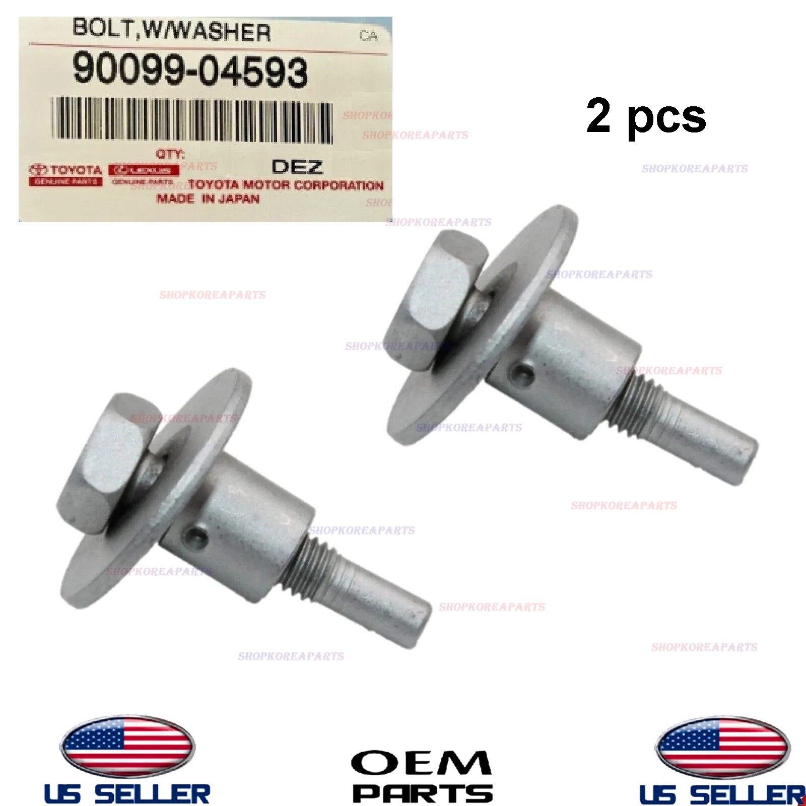 2pcs Genuine OEM Air Cleaner Box Bolt w/Washer 2002-2017 Toyota Lexus ...