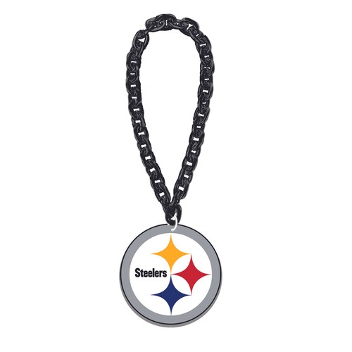 Pittsburgh Steelers Logo NFL Touchdown Fan Chain 10 Inch 3D Foam ...