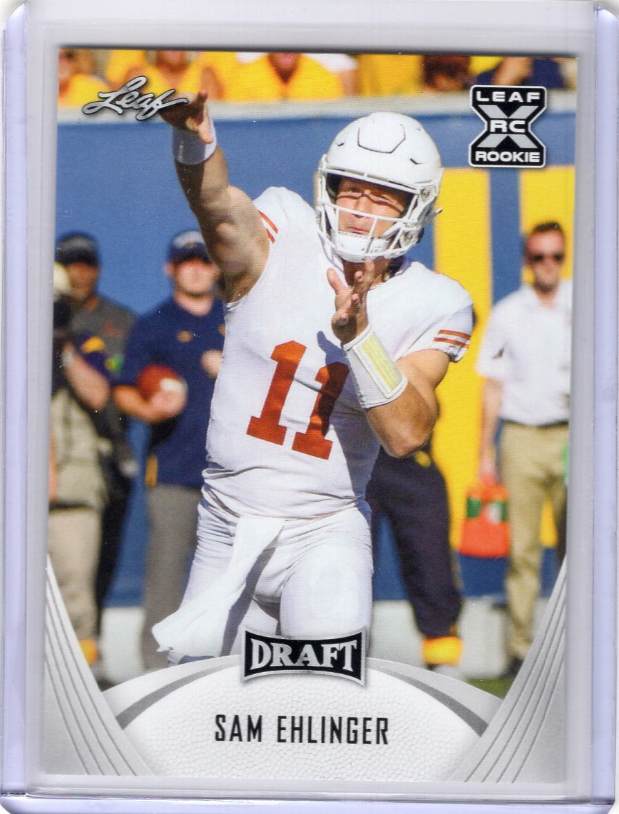 SAM EHLINGER 2021 Leaf Draft ROOKIE CARD #9 - COLTS | eBay