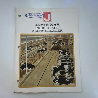 Butler Jamesway Free Stall Alley Cleaner Vintage Farming Booklet SM39 ...