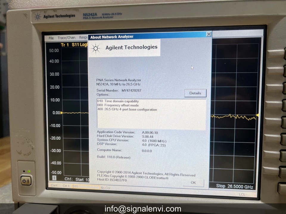 HP/Agilent/Keysight N5242A 010/080/400 PNA-X 26.5GHz Network Analyzer ...