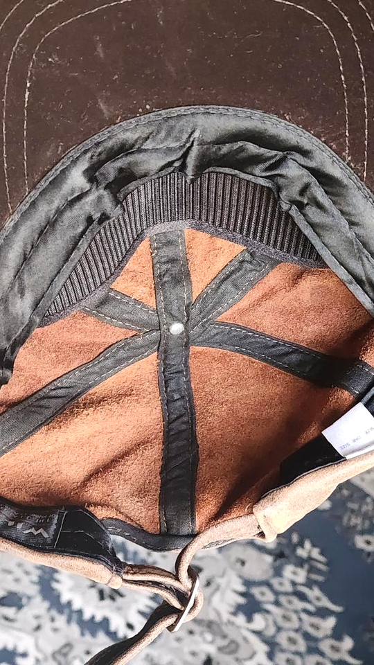 Wilsons Leather Mens Distressed Brown Leather Baseball Cap | eBay