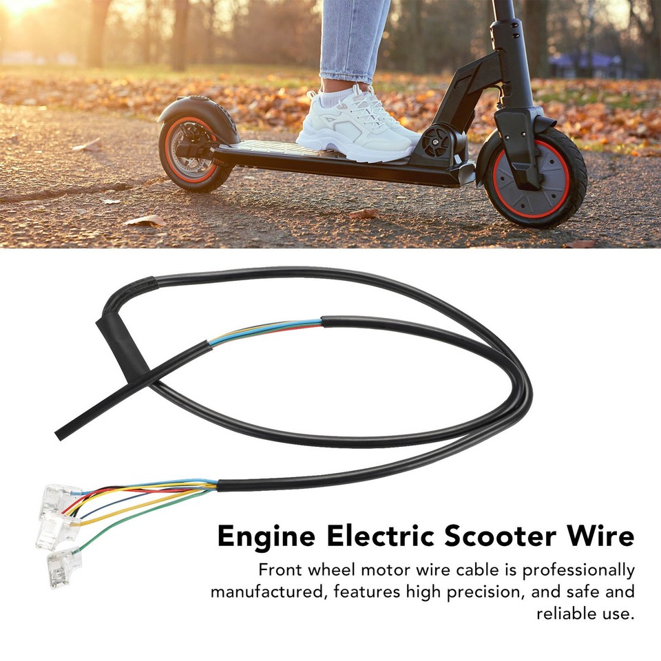 Engine Electric Scooter Front Wheel Motor Wire Cable 85cm Length Wheel ...