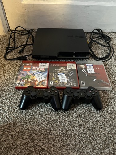PlayStation 3 Slim CECH-3001A PS3 Console Bundle - 2 Controllers, 3 Games, | eBay
