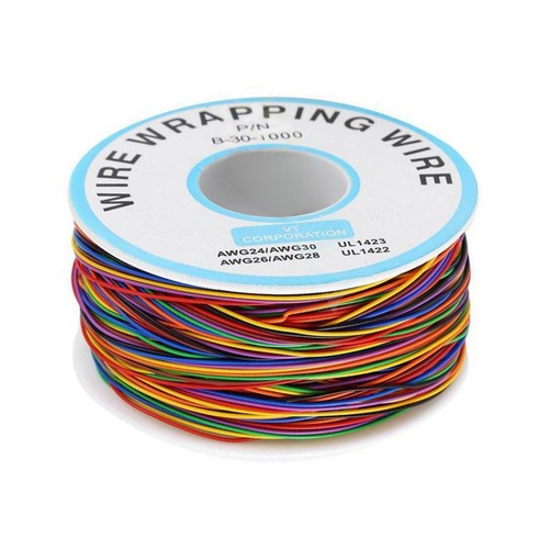 Cable Winder Wire 300V 30AWG Flexible Insulated Multicolor PCB Welding ...