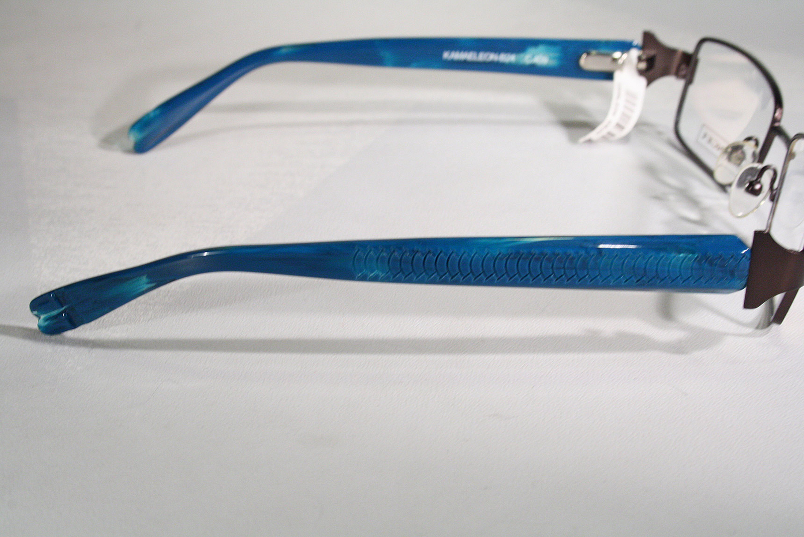 BELLINGER Satin Black Nordic Eyeglass Frames Glasses with Greenish Blue ...