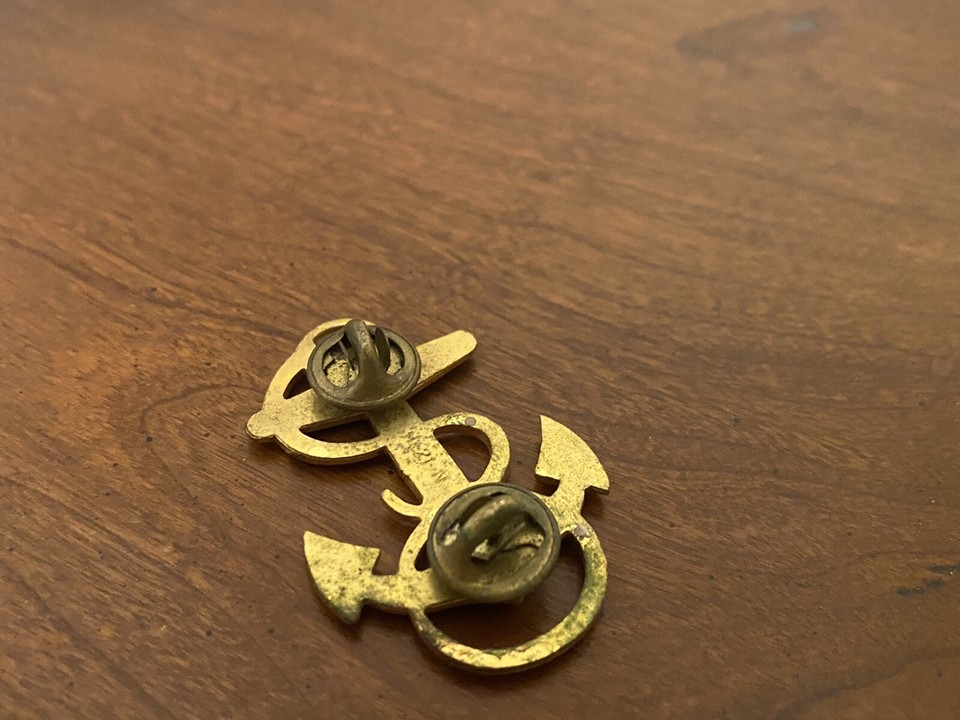 USN US Navy Naval Midshipmen Cadet Anchor Insignia Hat Pin | eBay
