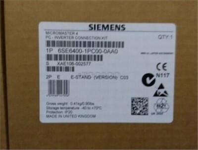 New 6SE6400-1PC00-0AA0 1PC Siemens Inverter Connection Kit ci | eBay