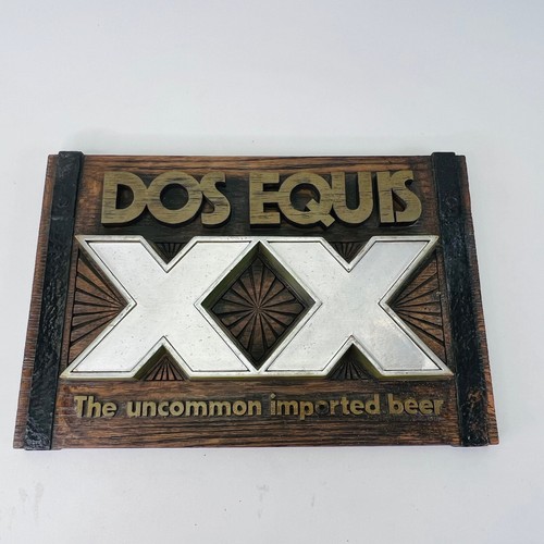 Dos Equis XX Faux Wood Beer Logo Retro Wall Art Decor Bar Pub Man Cave ...