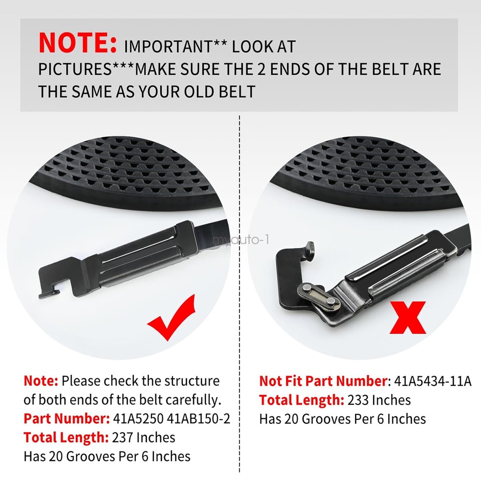 41AB150-2 Fits Liftmaster/Chamberlain Garage Door Openers 41A5250 Belt ...