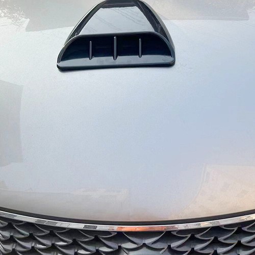 Air Flow Intake Hood Bonnet Vent Scoop Cover Glossy Black Car ...