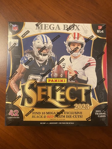 2023 Panini Select NFL Mega Box Walmart Black/Red Prizm Die Cuts *IN ...