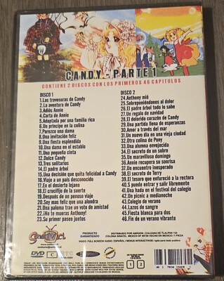 CANDY CANDY SERIE CON 46 CAPITULOS EN 2 DVDs EN ESPAÑOL DE MEXICO ...