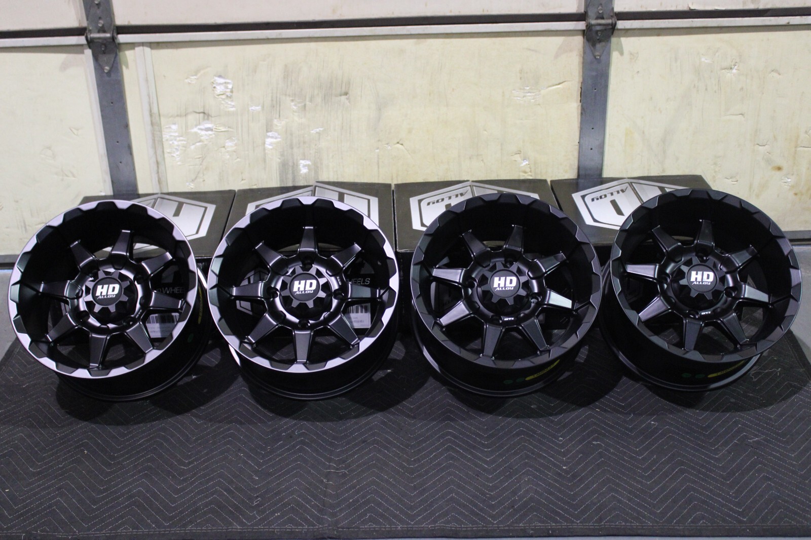 KAWASAKI TERYX 14" STI HD6 BLK ALUMINUM ATV / UTV WHEELS ( SET 4 ...