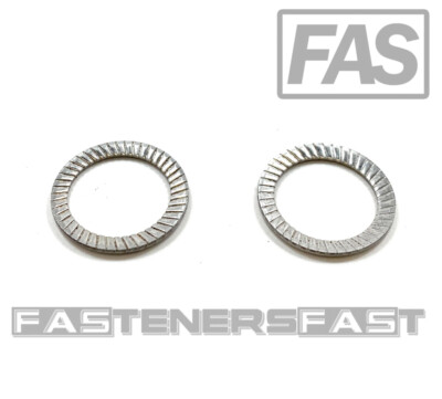 (50) M12 Stainless Steel Type S Safety Lock Washer - Schnorr style ...