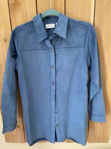 Joan Rivers Blue L/S Top Size XS w Pockets NWOT | eBay