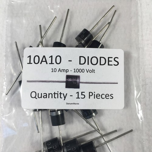 15 of 10A10 Diodes, 10 Amp, 1000 Volt, Qty: 15 Diodes Per Order. | eBay