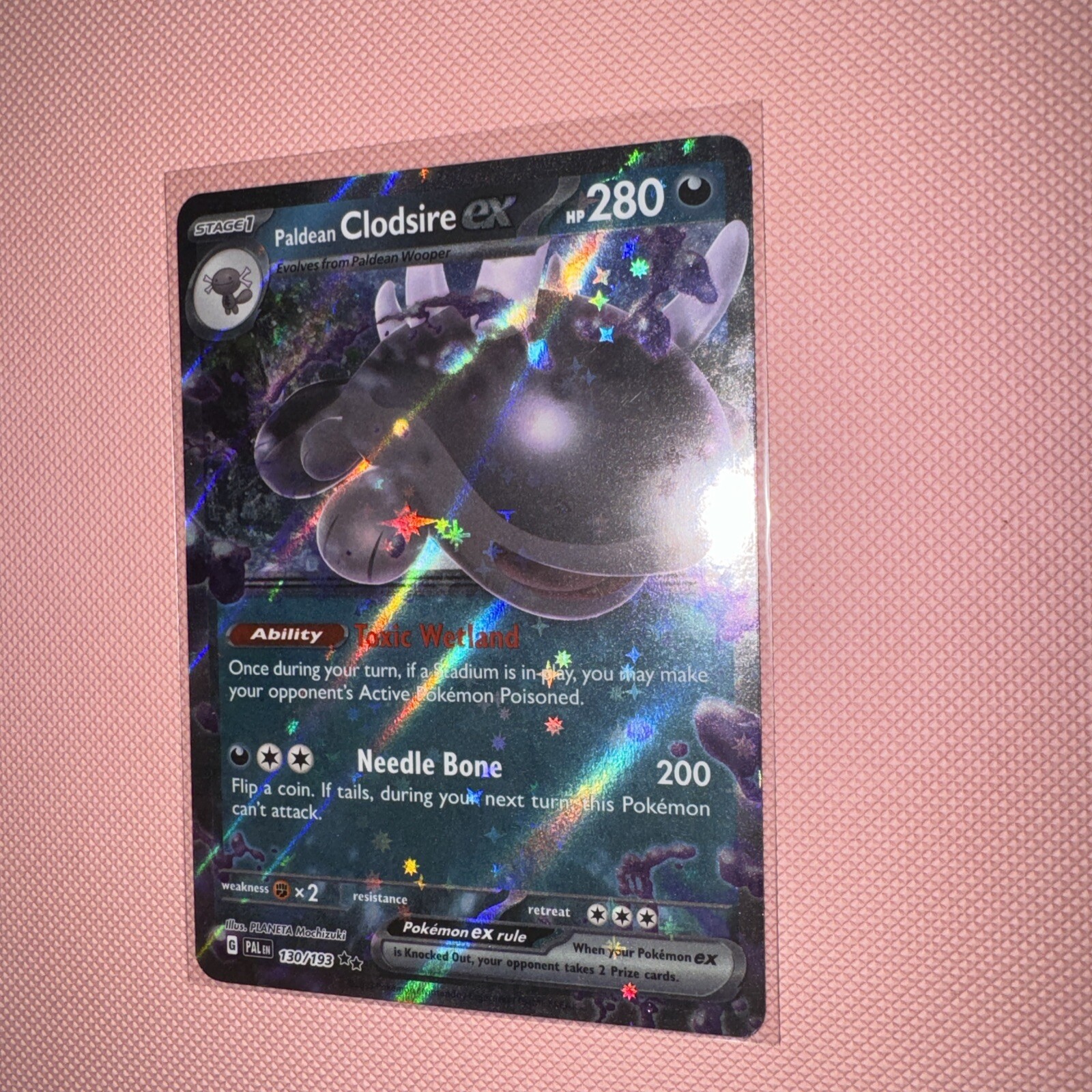 Pokémon TCG Paldean Clodsire ex Scarlet & Violet - Paldea Evolved 130/ ...