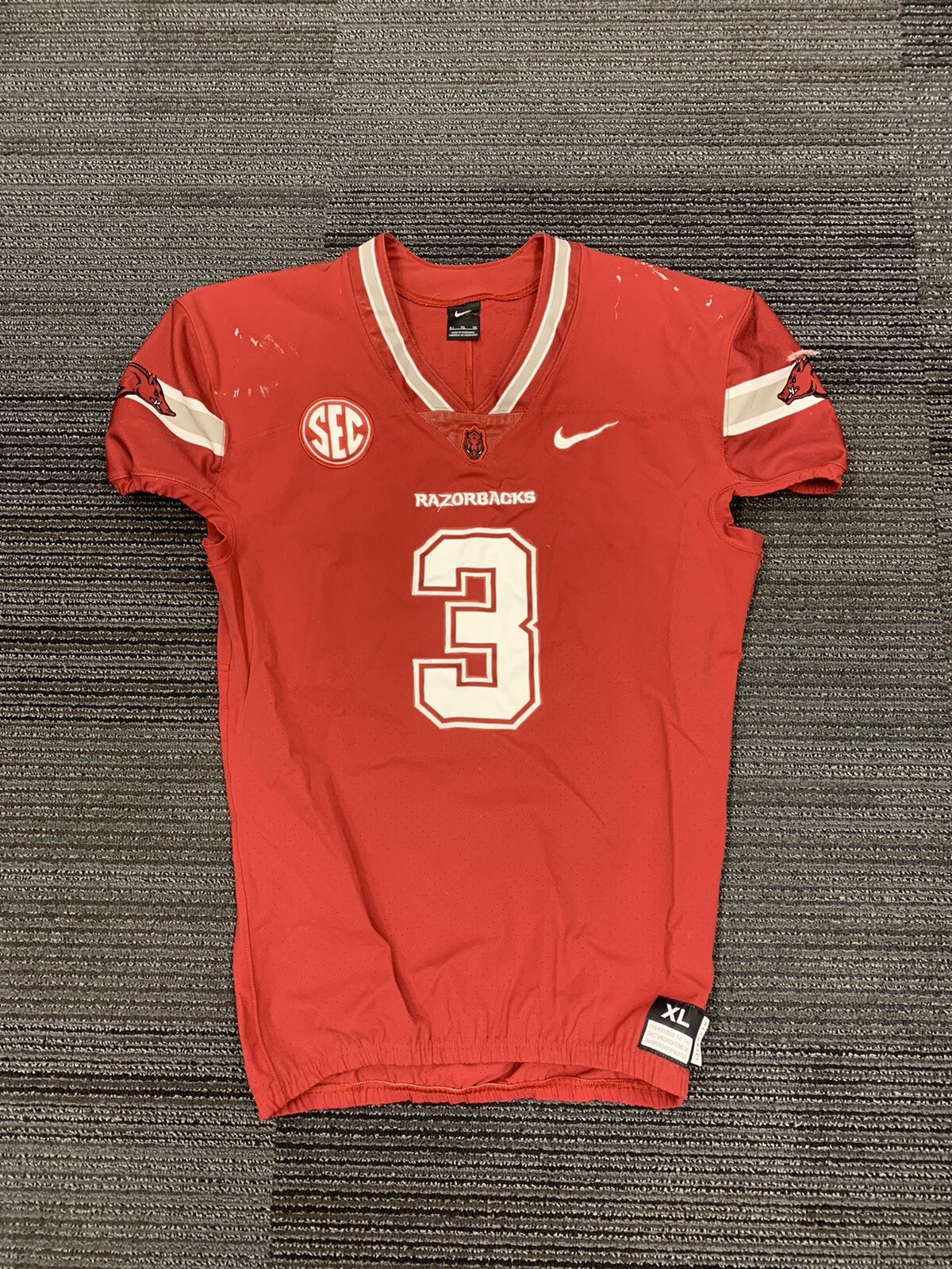 Arkansas Razorbacks Game Worn/Used Football Jersey | eBay