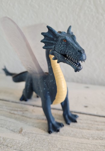 Mojo Blue Mythical Sea Dragon Plastic Figurine, With Movable Jaw | eBay