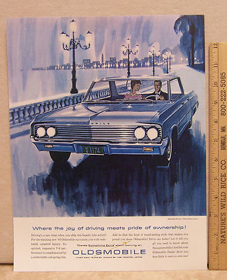 Vintage 1963 Ad for Oldsmobile Magazine Something Extra About Owning | eBay