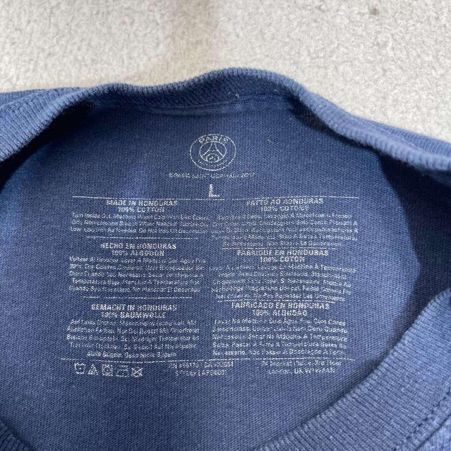 Paris Saint Germain Jersey Mens Large Blue Long PSG Sweatshirt Sweater ...