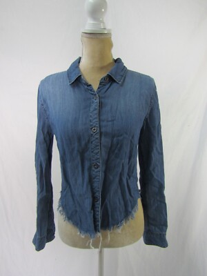 Rails Denim Frayed Top XS | eBay
