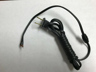 Electri-cord 6' Power Cord 2 Prong Plug 18/2 Strain Relief Zip Cord SPT ...