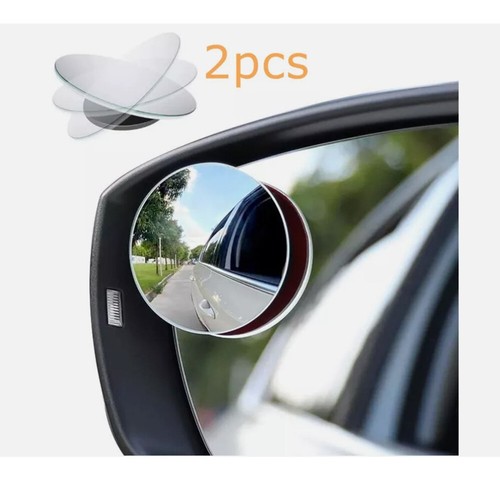 2 Pcs Rear View Stick On 360° Round Blind Spot Mirror HD Glass ...