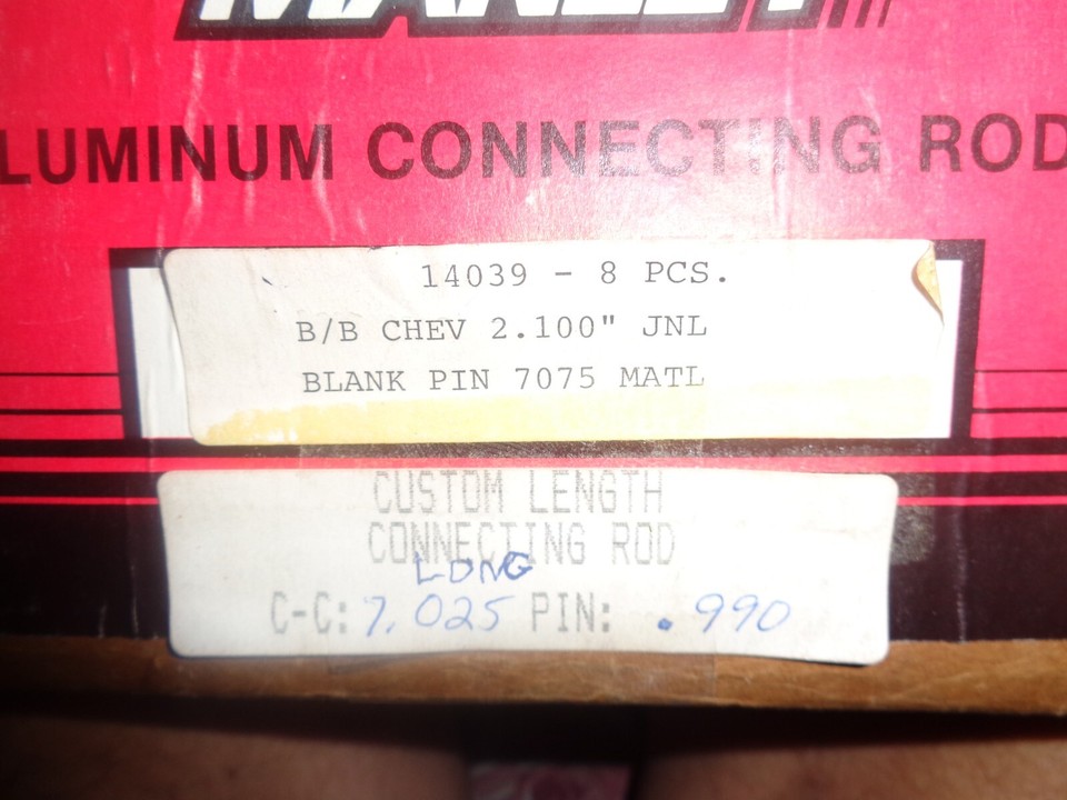 CHEVY BBC Aluminum Connecting Rods Manley 7.025 lenght | eBay