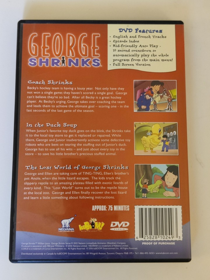 George Shrinks: Coach Shrinks [DVD] Includes 3 Stories 625828102493 | eBay