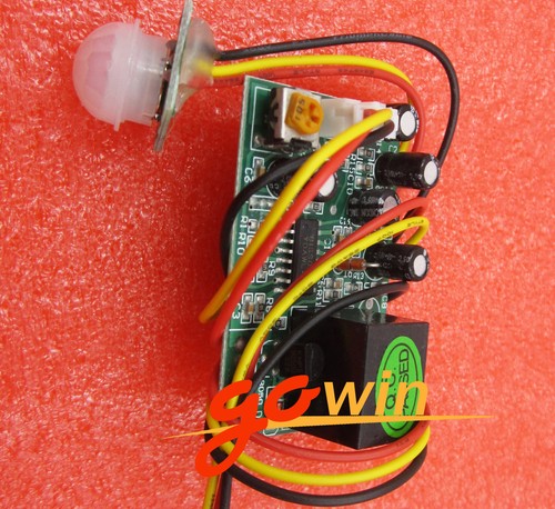 2PCS 12V PIR IR Pyroelectric Infrared Module Adjustable Relay Output ...