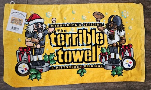 Pittsburgh STEELERS 12" Wooden Nutcracker and a Christmas Terrible ...