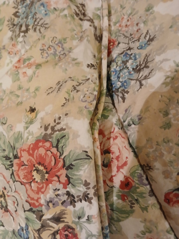 Ralph Lauren BRITTANY King VTG COMFORTER Beige FLORAL Roses USA Rare ...