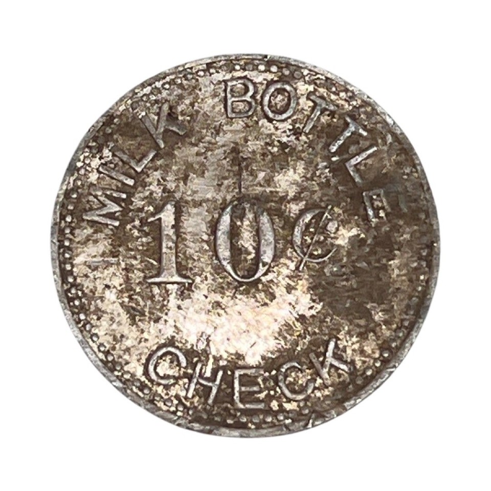 Vintage Bentley Dairy Co. Fairbanks, Alaska - Milk Bottle 10 Cent Check ...