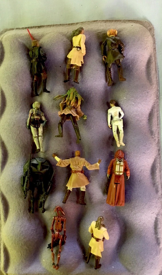 STAR WARS Lot Of 11 Prequel Figures ~~ PLO Koon~ Kit Fisto~ Anakin ...