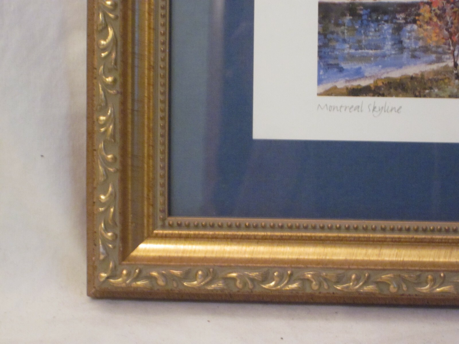 elegantly framed Inge Claussen Montreal Skyline print wall decor frame ...