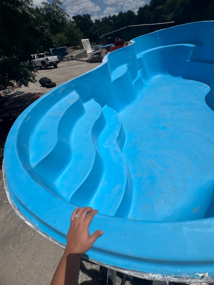 12’ by 26’ Fiberglass Pool Shell, New, Light Blue | eBay