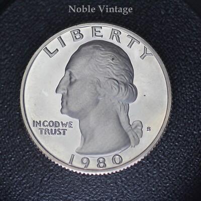 1980 S Proof Washington Quarter - From a Clad Proof set | eBay