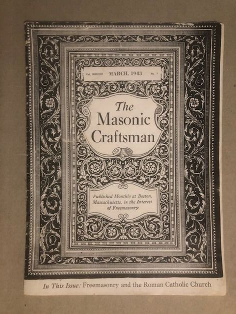 The Masonic Craftsman March 1943 magazine Freemason Periodical ...