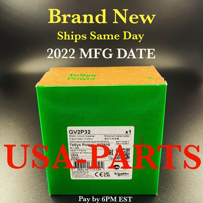 New 2022 Schneider Electric Motor Circuit Breaker GV2P32 * Ships Same ...