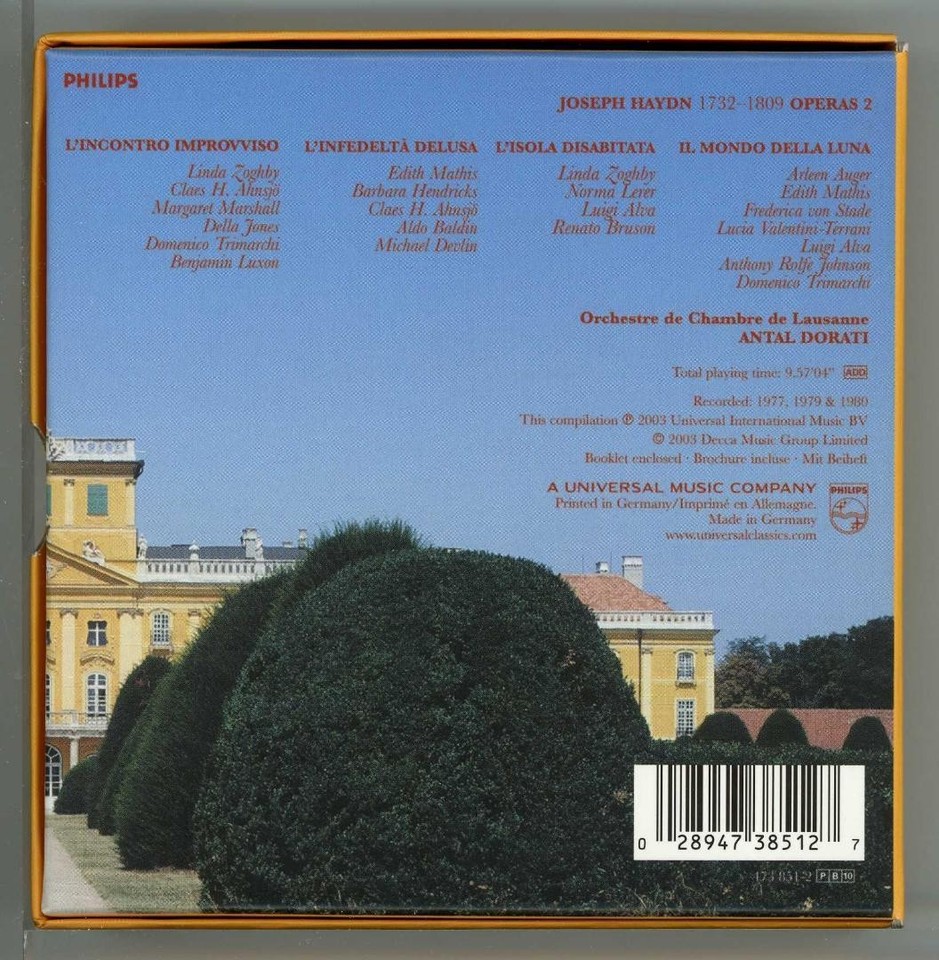 HAYDN OPERAS 2 / Antal DORATI 10CD m | eBay